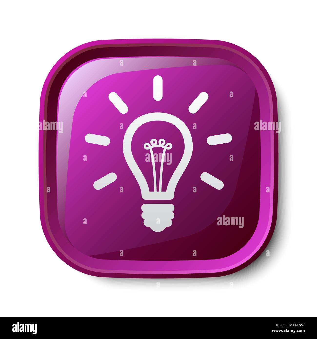 Pictograph of light bulb. Vector concept illustration for design. Eps ...