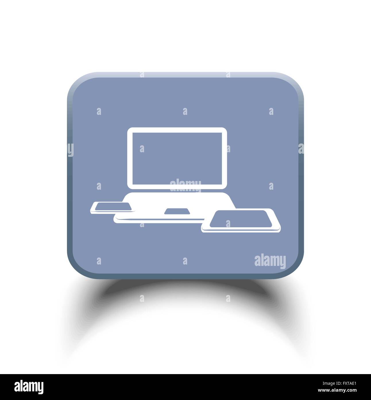 Pictograph of computer. Vector concept illustration for design. Eps 10 ...