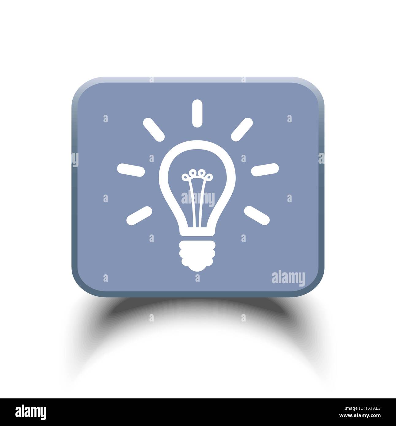 Pictograph of light bulb. Vector concept illustration for design. Eps ...
