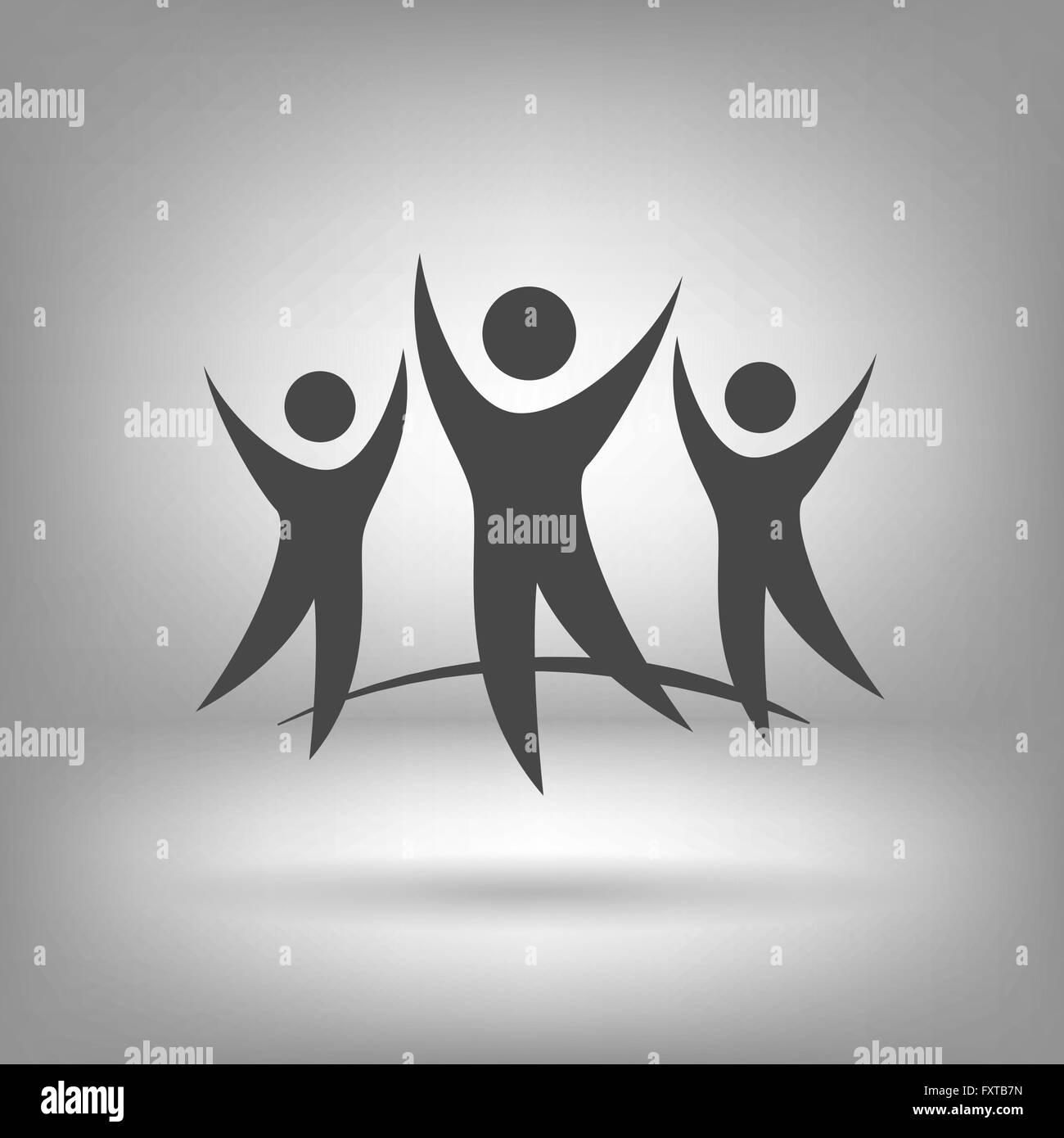 Pictograph of success team Stock Vector Image & Art - Alamy
