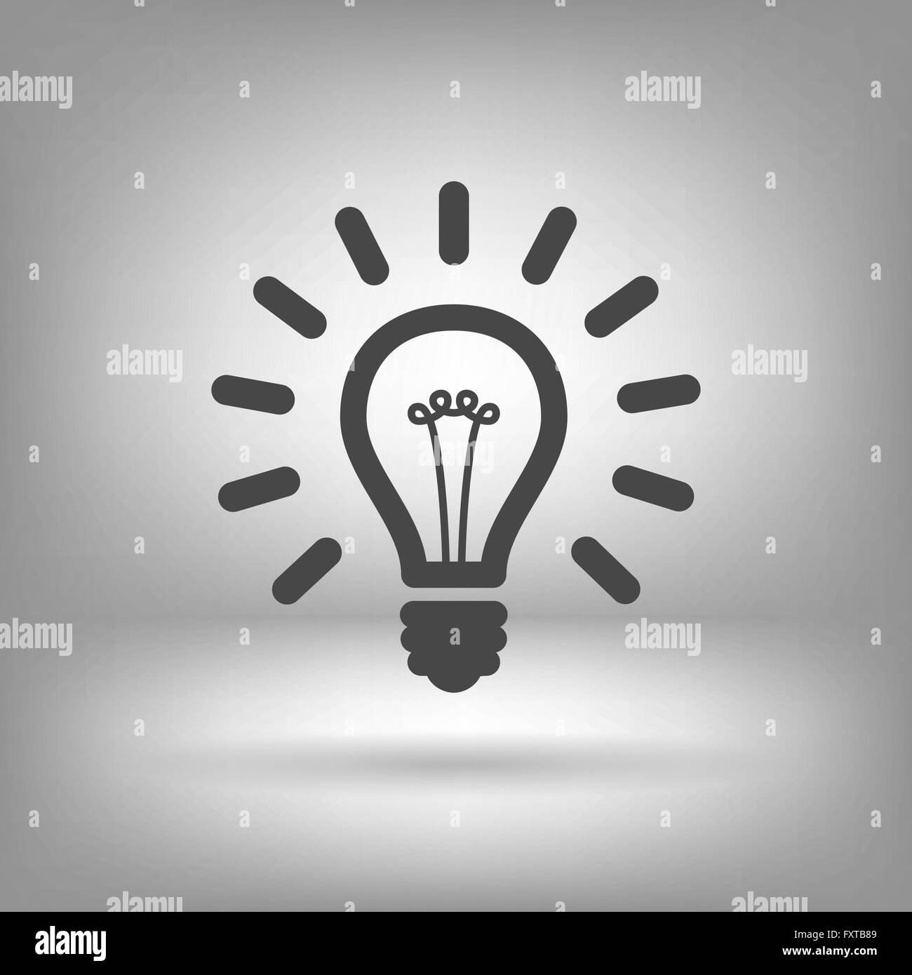Pictograph of light bulb Stock Vector Image & Art - Alamy