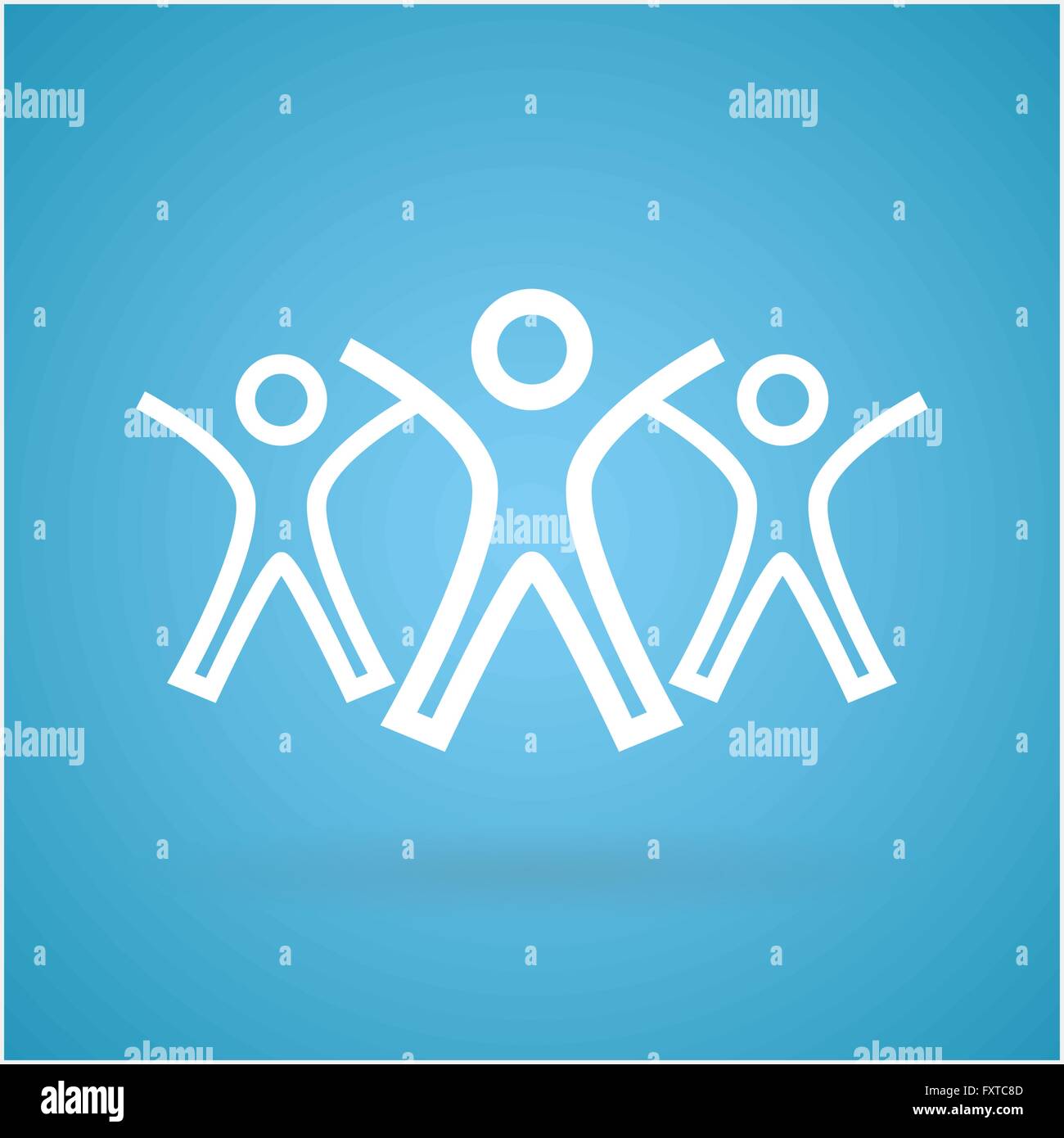 Pictograph of success team Stock Vector Image & Art - Alamy