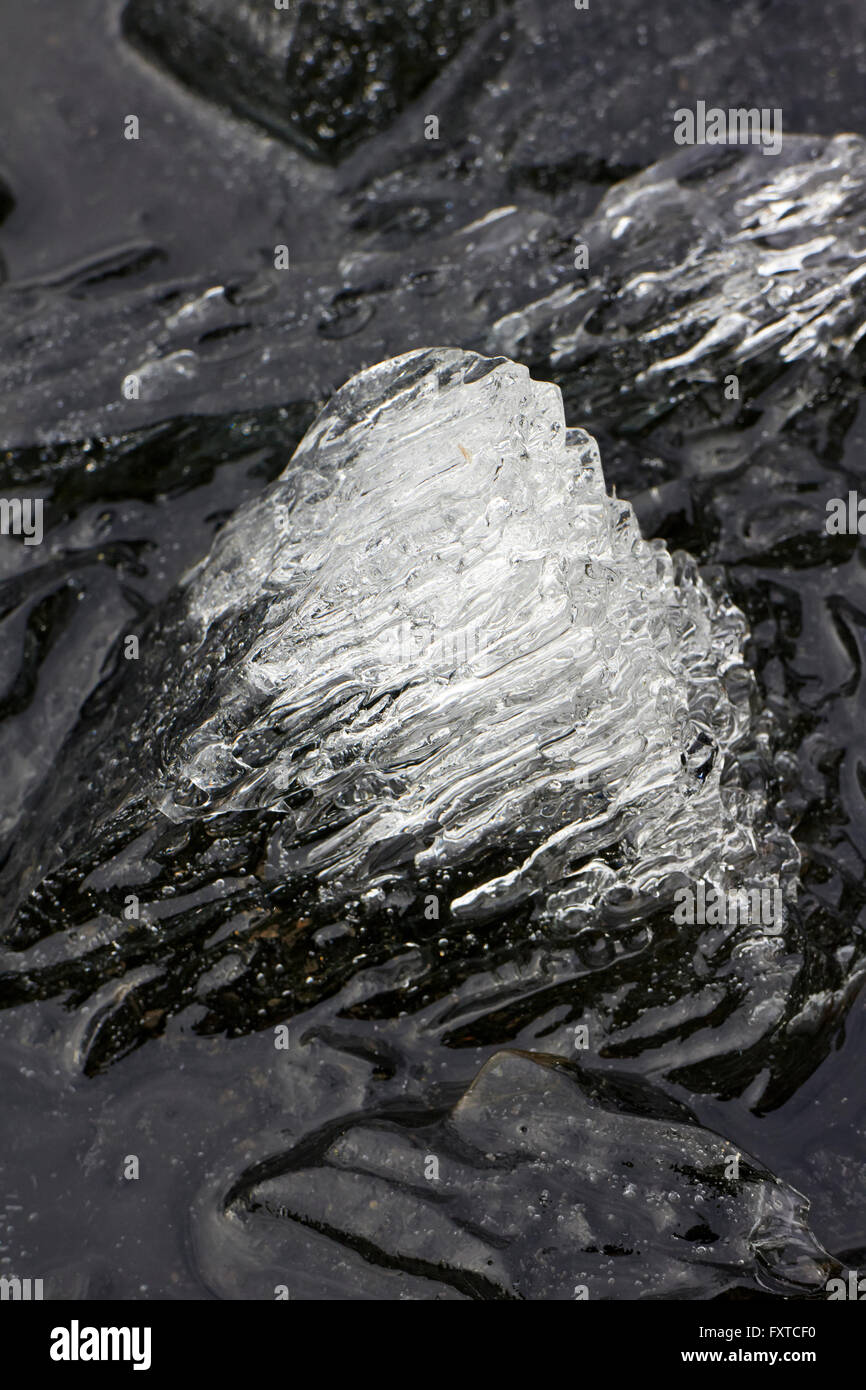 Melting ice lake texture hi-res stock photography and images - Alamy