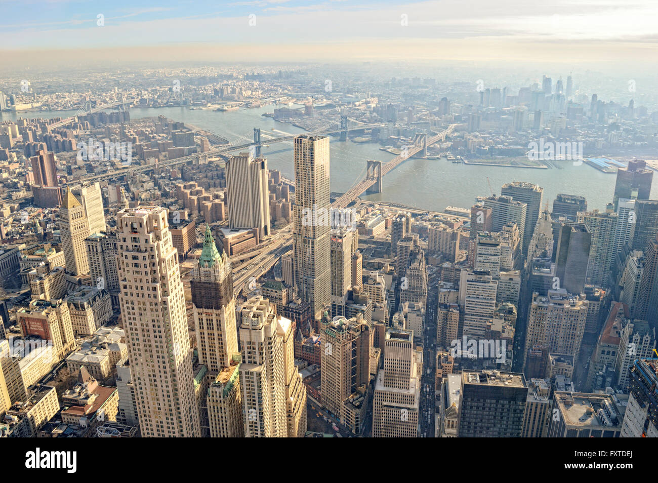 Aerial view of the New York City Stock Photo - Alamy