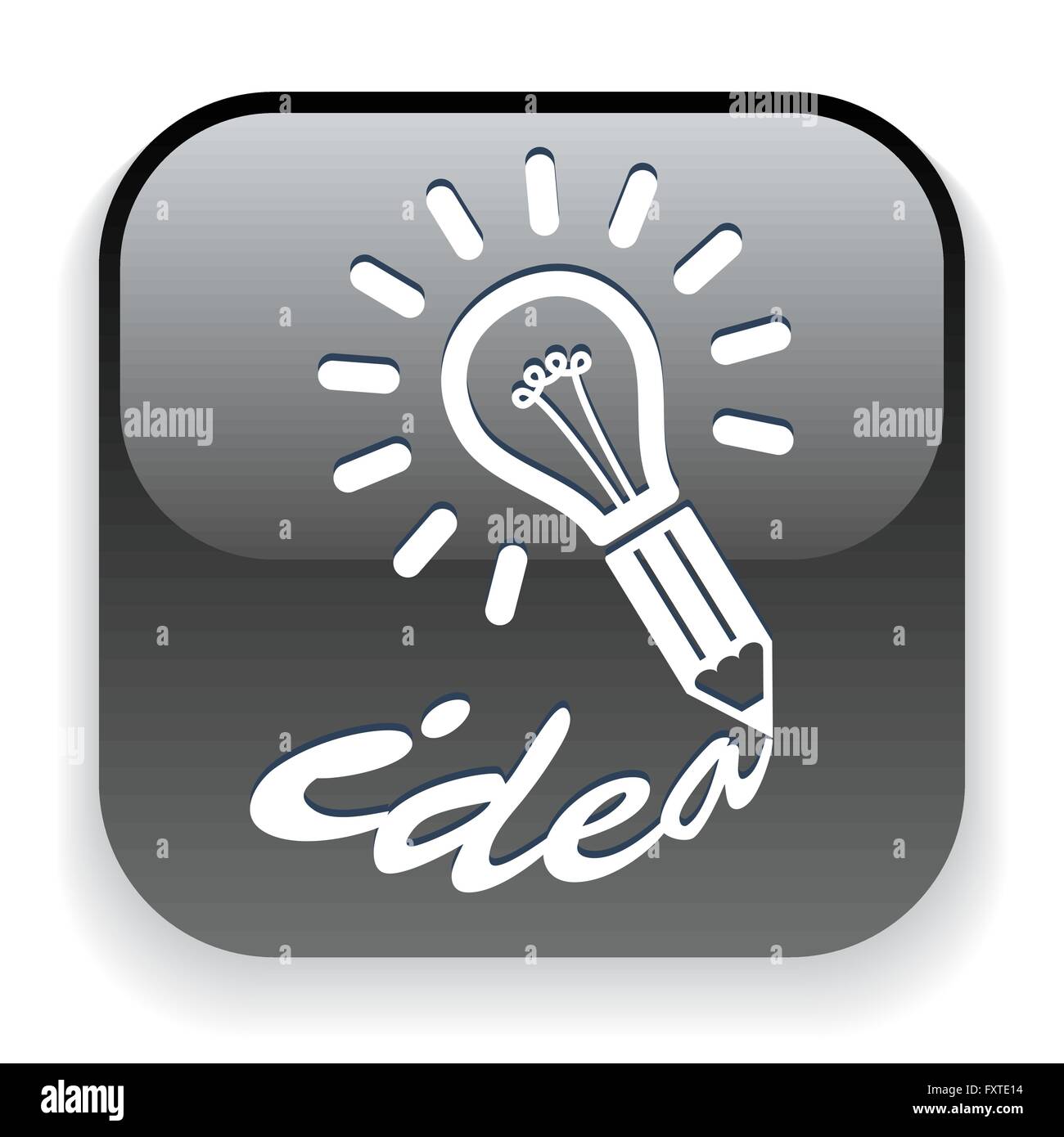 Pictograph of light bulb Stock Vector Image & Art - Alamy