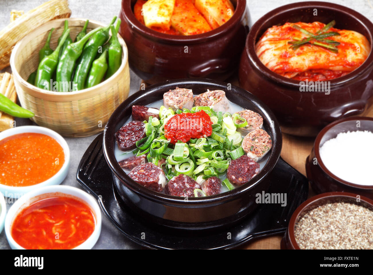 Korean Foods V3 Stock Photo - Alamy