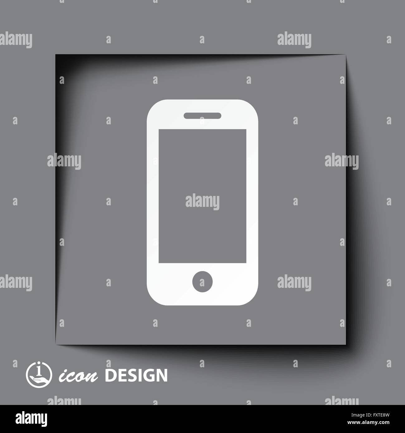 Pictograph of mobile. Vector concept illustration for design. Eps 10 ...
