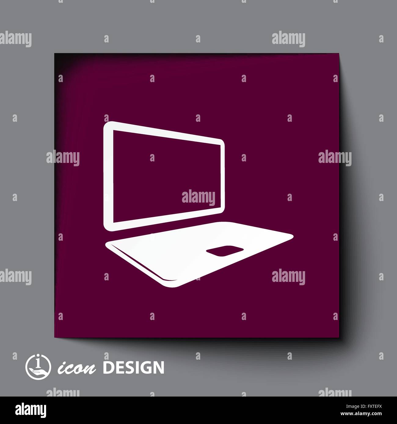 Pictograph of computer Stock Vector Image & Art - Alamy