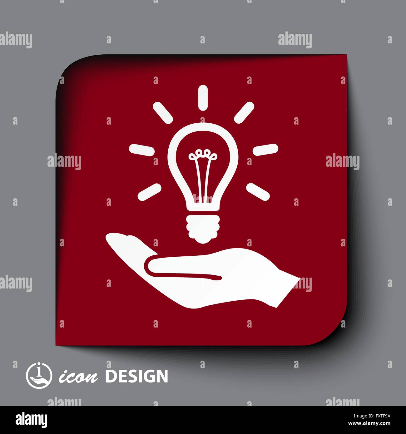 Pictograph of light bulb Stock Vector Image & Art - Alamy