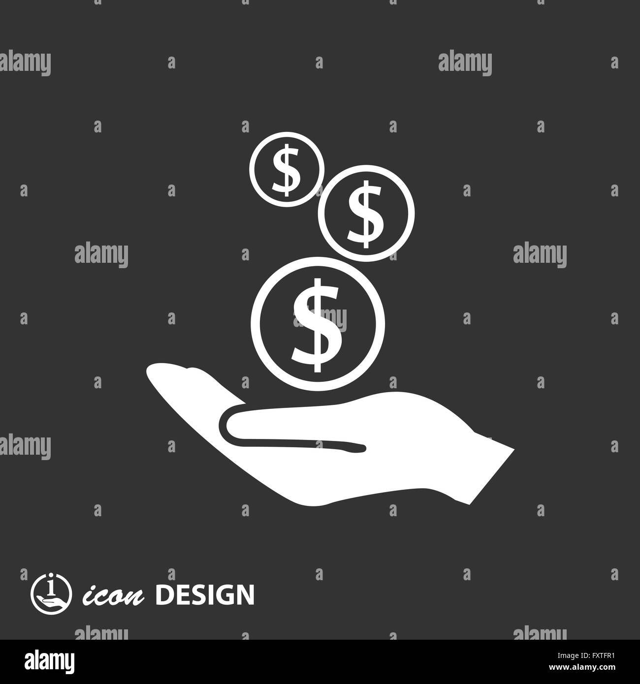 Pictograph of money in hand Stock Vector Image & Art - Alamy