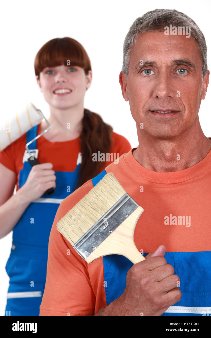 Father and daughter DIY project Stock Photo - Alamy