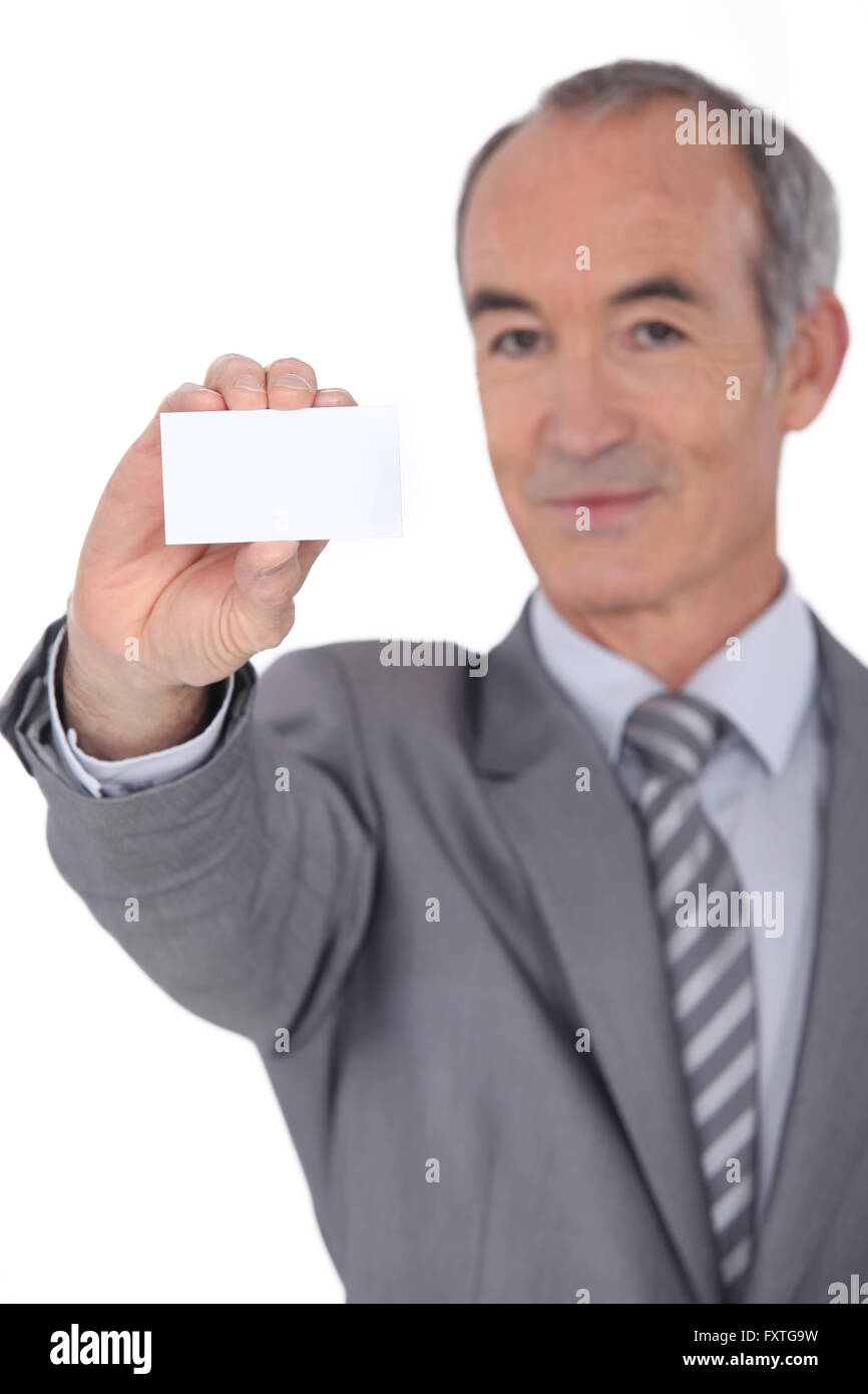 Man holding business card Stock Photo - Alamy