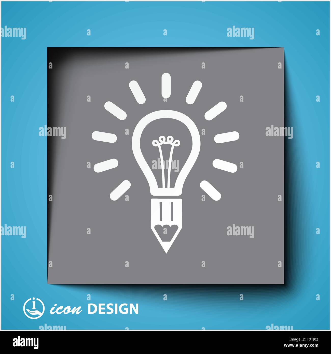 Pictograph of light bulb Stock Vector Image & Art - Alamy