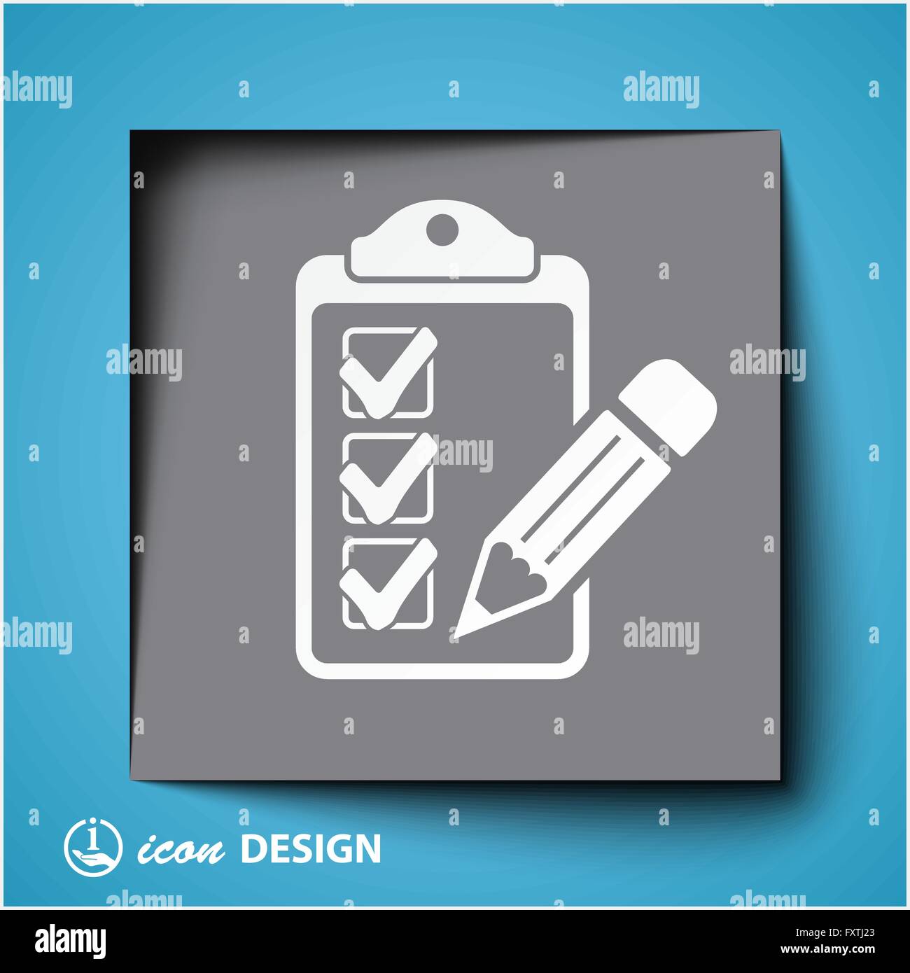 Pictograph of checklist Stock Vector Image & Art - Alamy