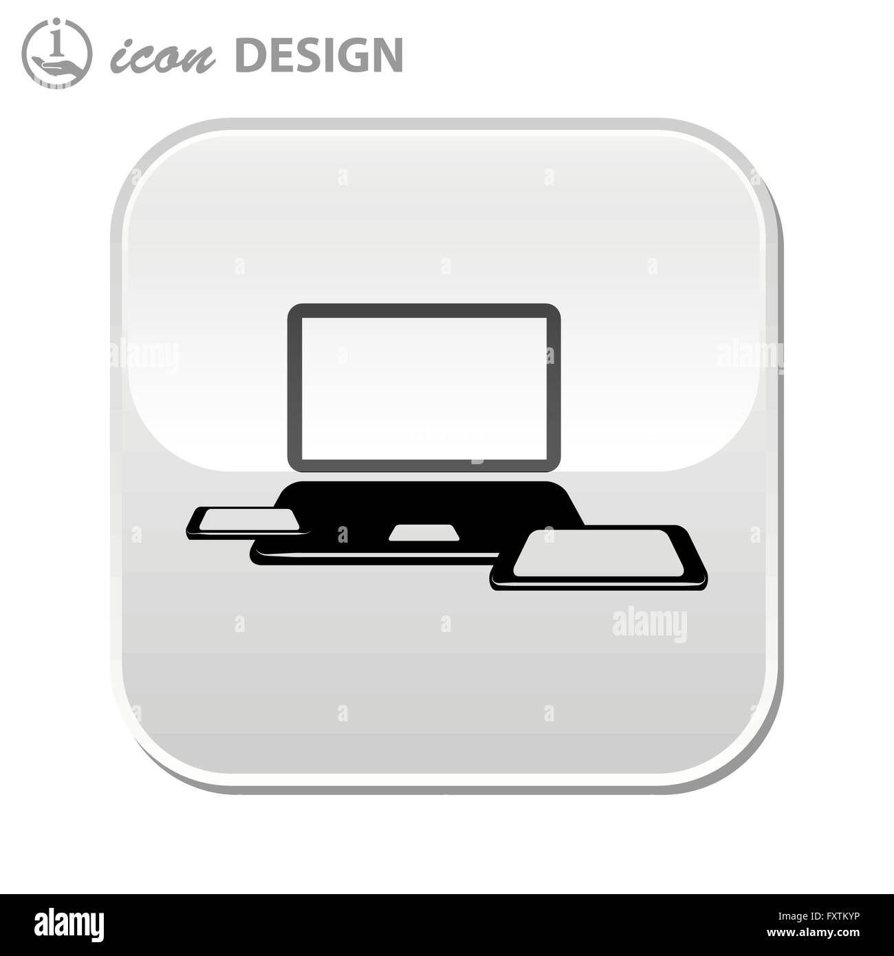 Pictograph of computer Stock Vector Image & Art - Alamy