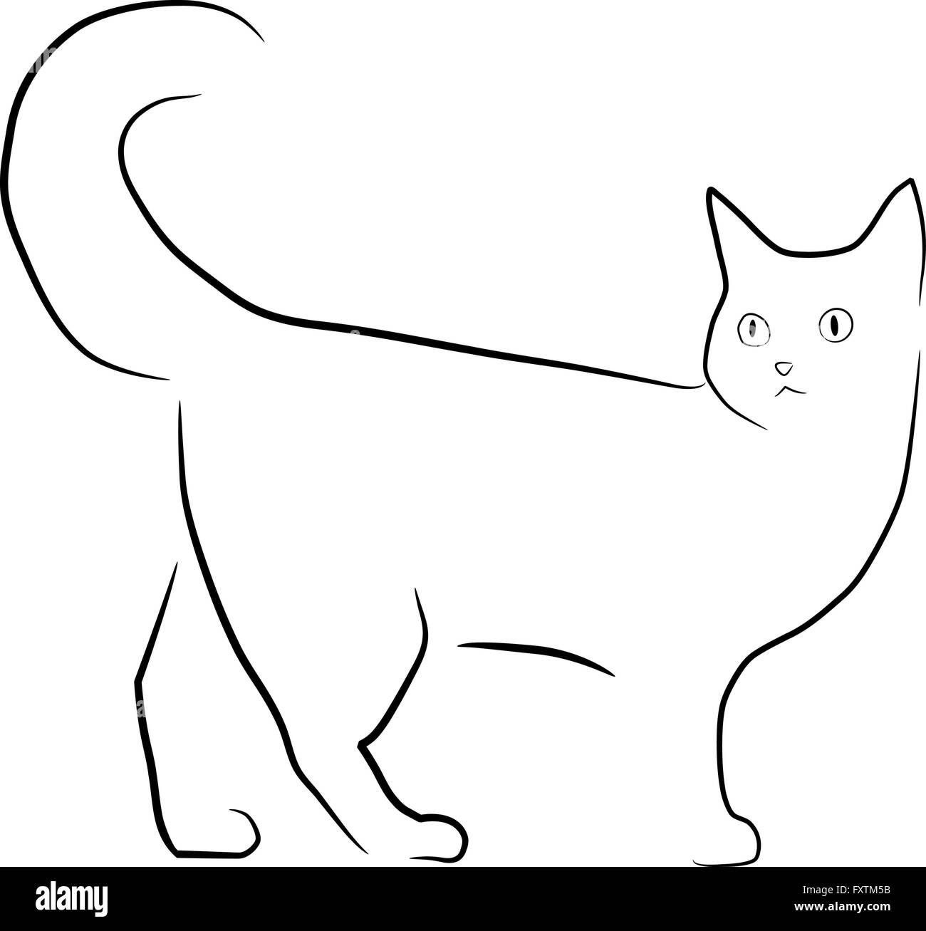 Graceful line drawing Black and White Stock Photos & Images - Alamy