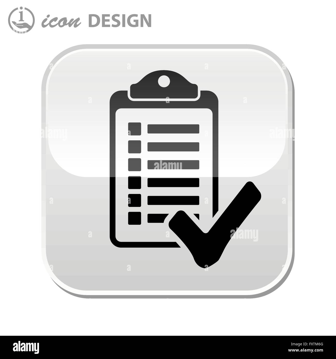 Pictograph of checklist Stock Vector Image & Art - Alamy