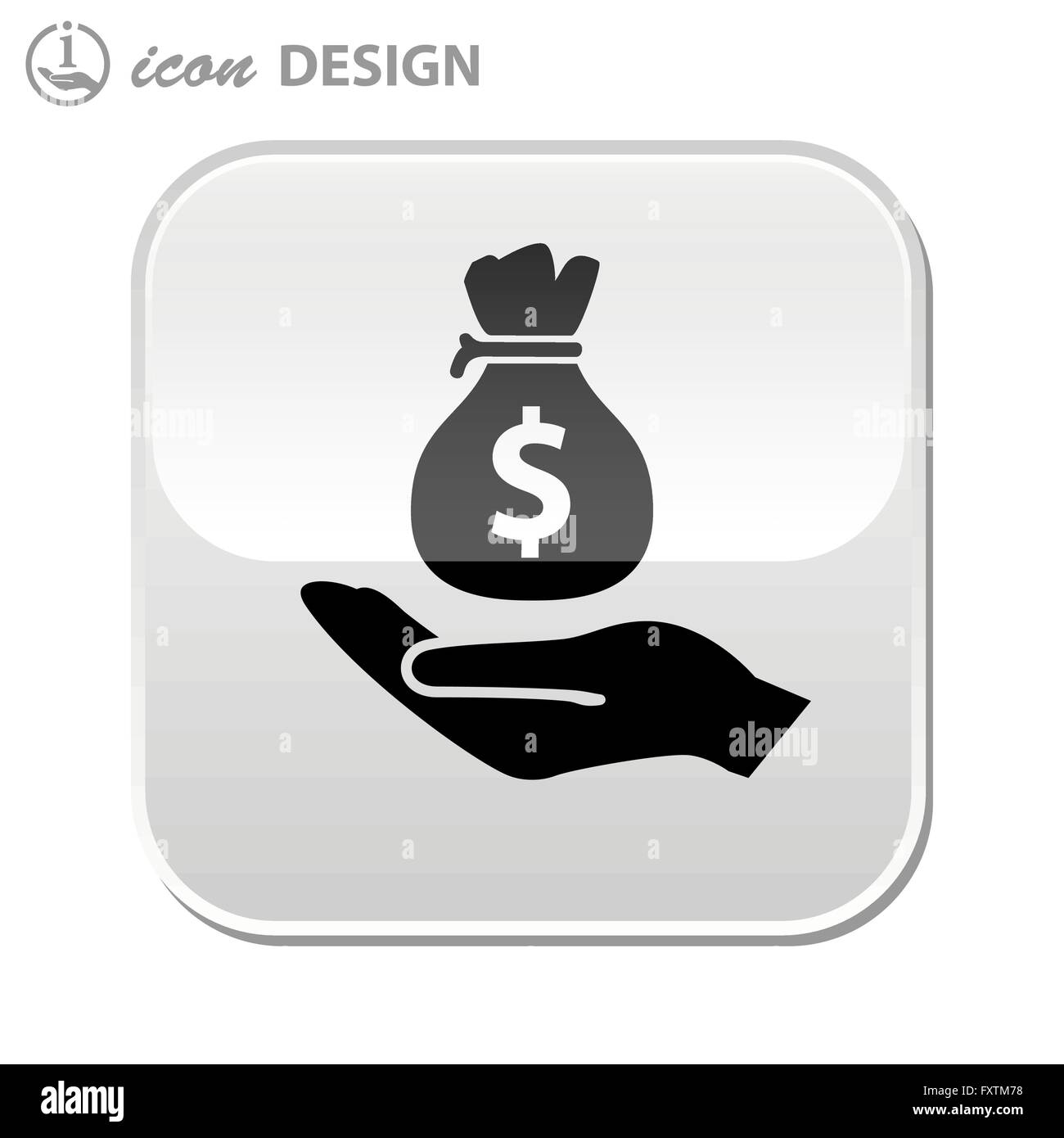 Pictograph of money in hand Stock Vector Image & Art - Alamy