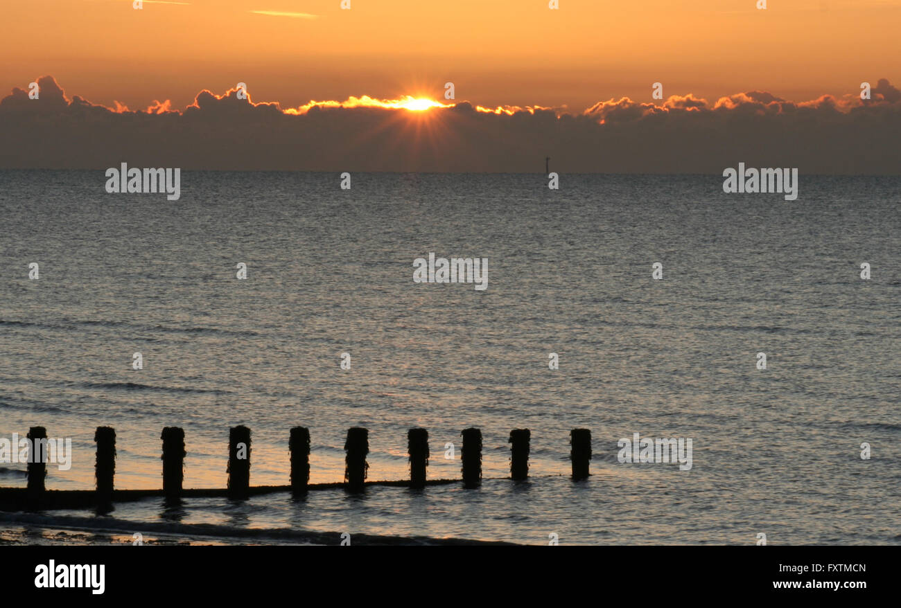 Sunrise at Climping Stock Photo - Alamy