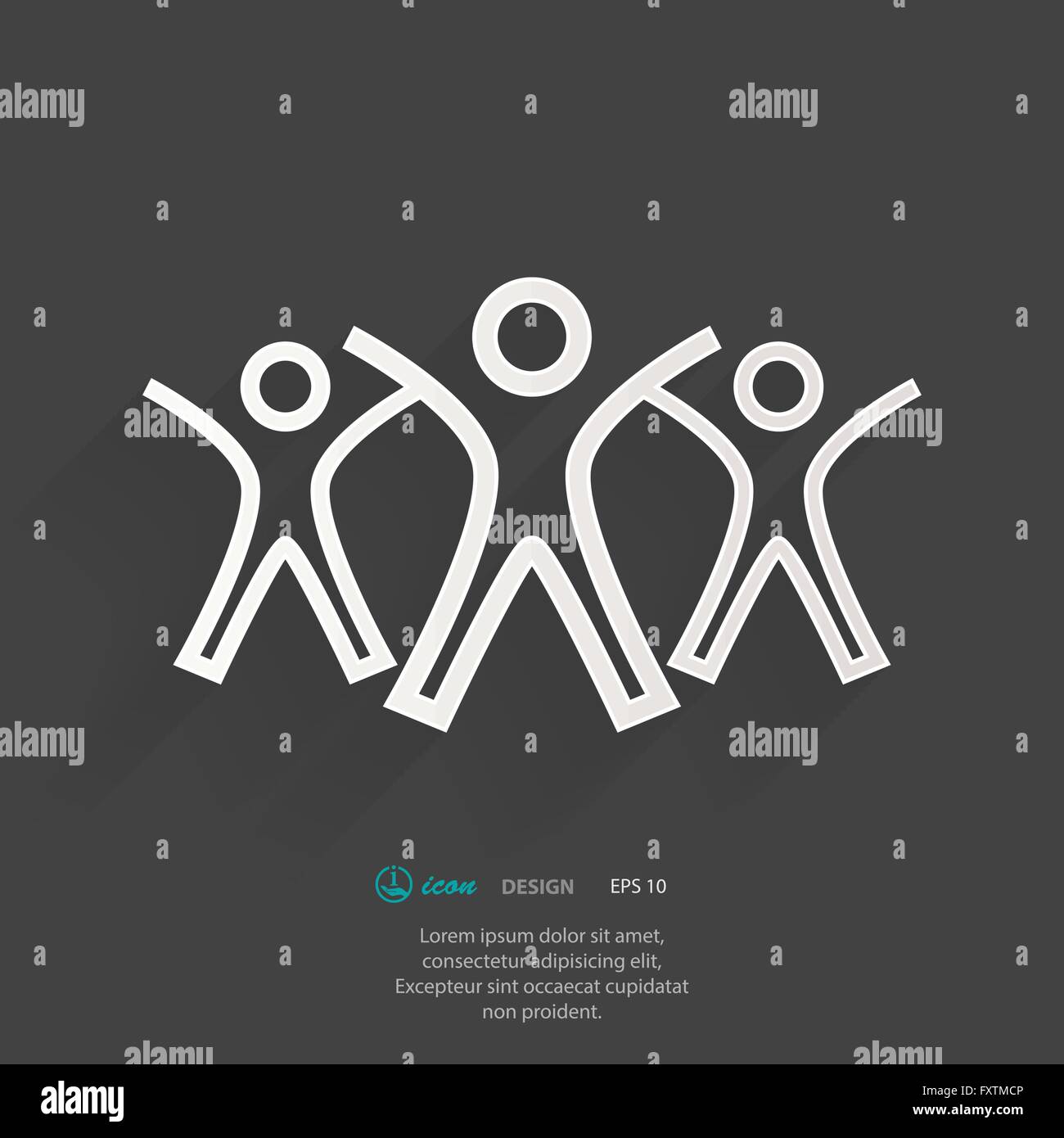 Pictograph of success team Stock Vector Image & Art - Alamy