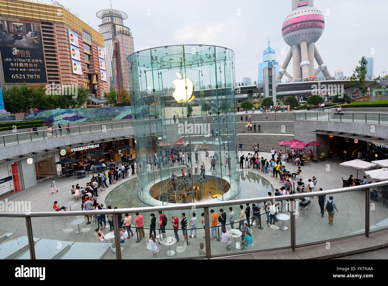 Apple Flagship Store In Shanghai High Resolution Stock Photography and ...