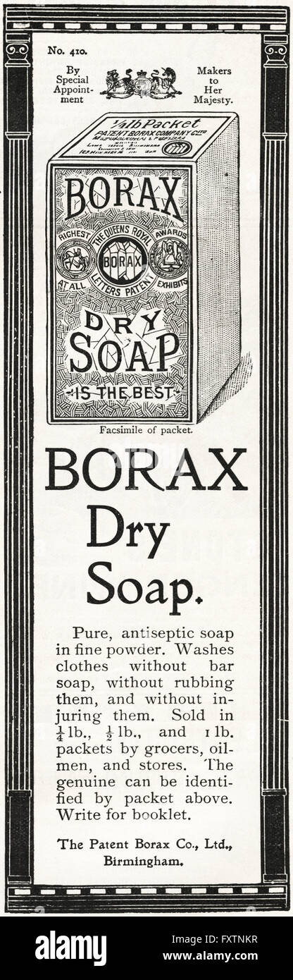 Vintage advert of washing soap hi-res stock photography and images - Alamy