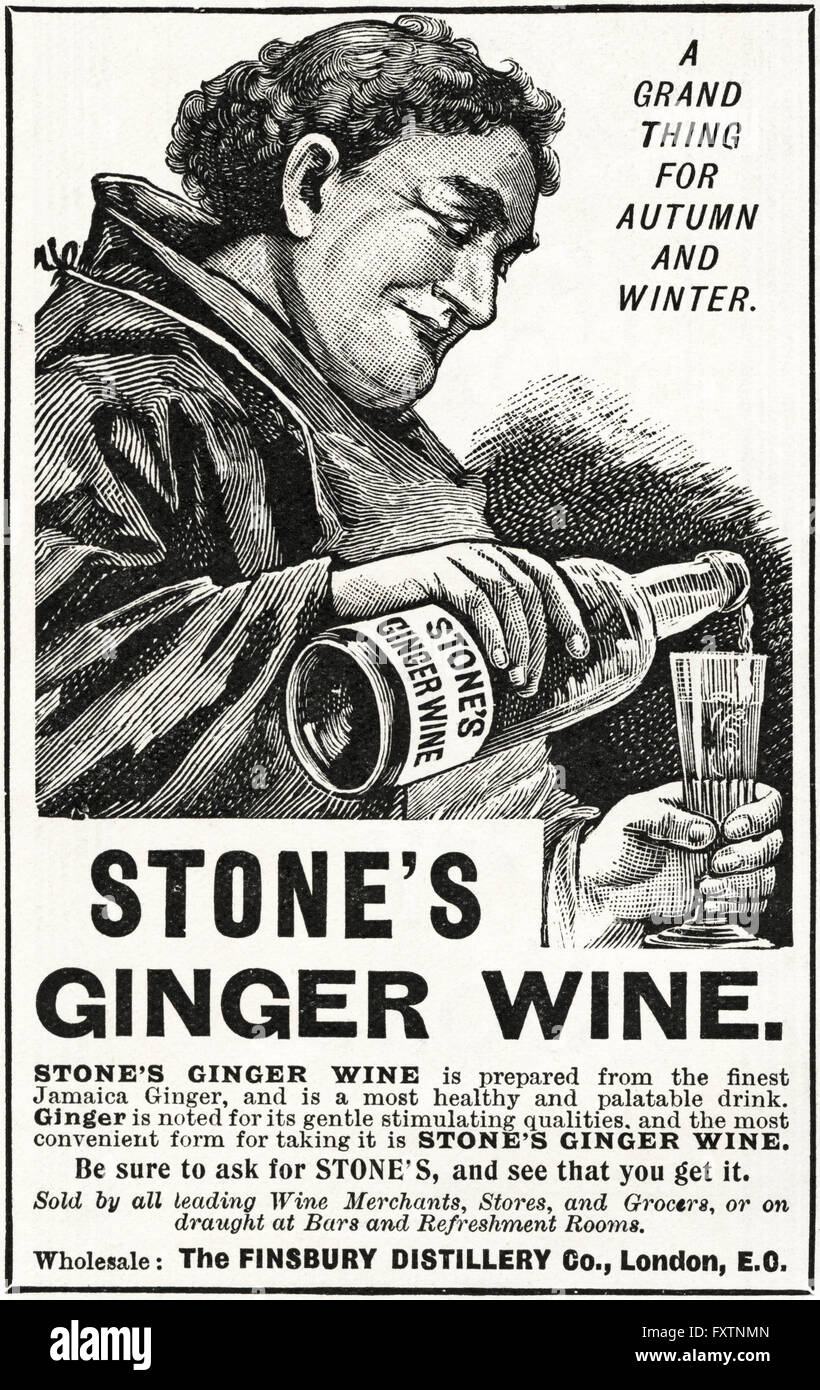 Original old vintage magazine advert from the late Victorian era Stock ...