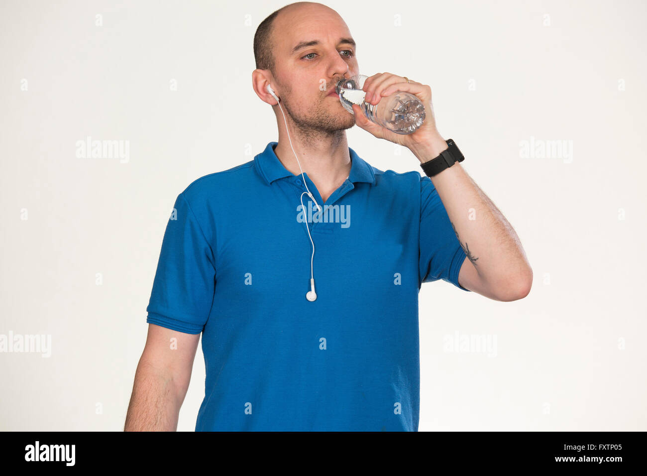 Drinking some water Stock Photo - Alamy