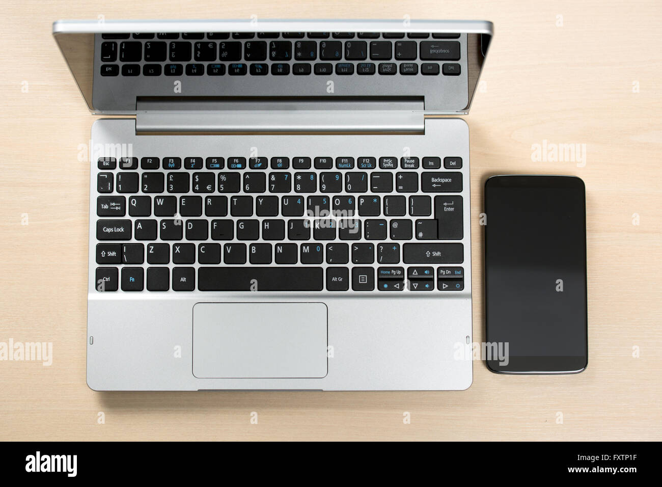 Smart phone tablet keyboard monitor hi-res stock photography and images ...