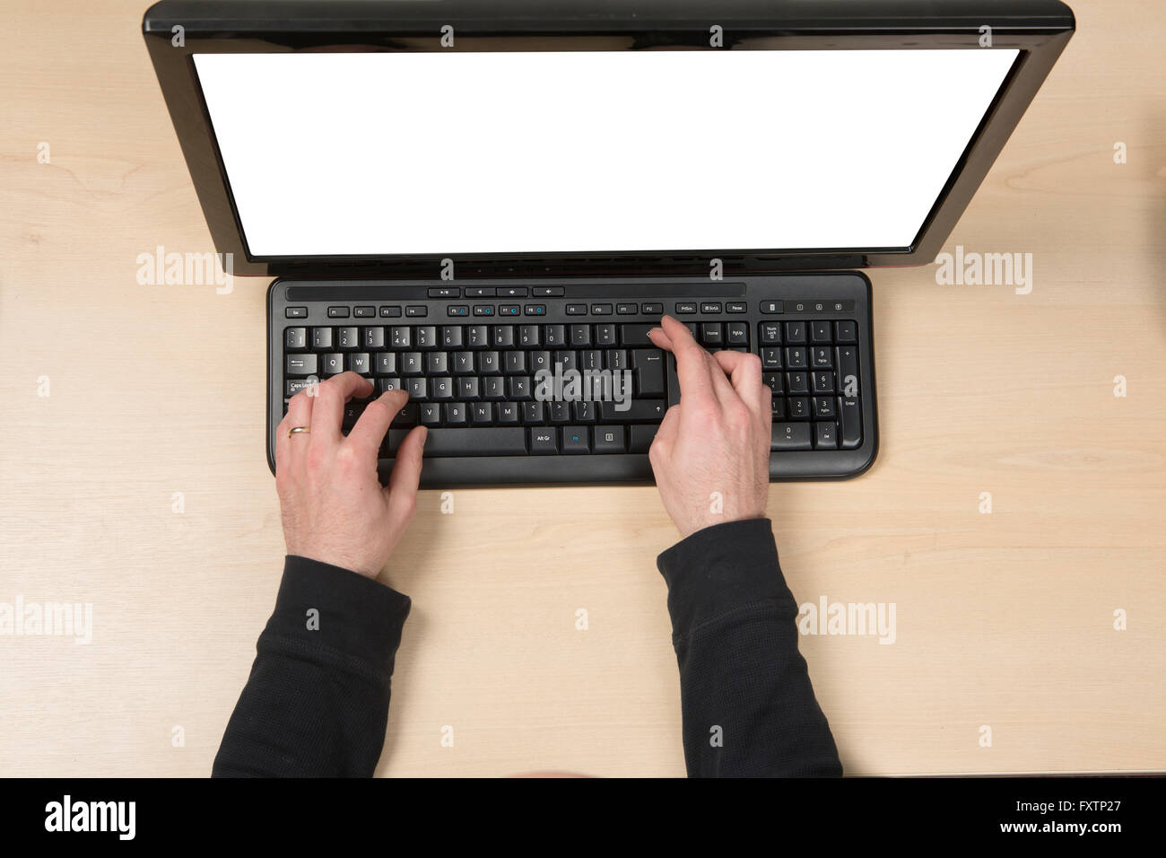 Hand pressing hi-res stock photography and images - Alamy