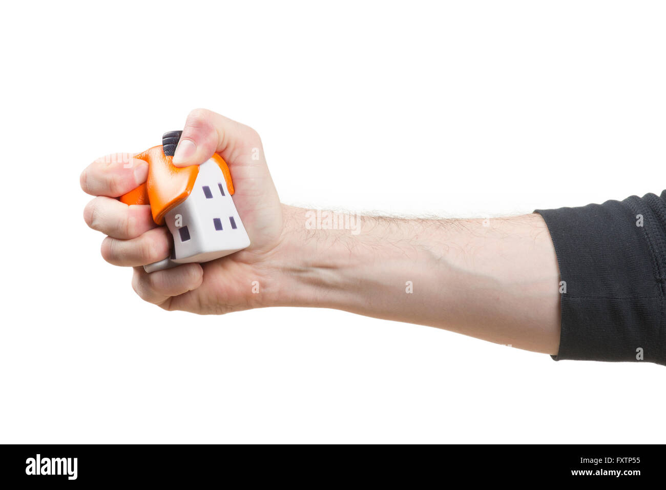 Stress ball house with clipping path Stock Photo - Alamy