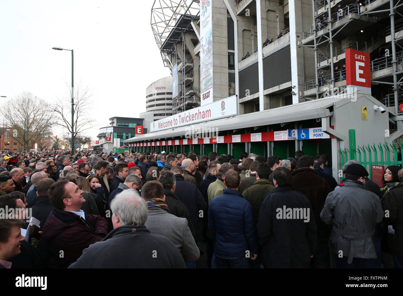 Fans arrive for Six Nations rugby union match between England and Wales ...