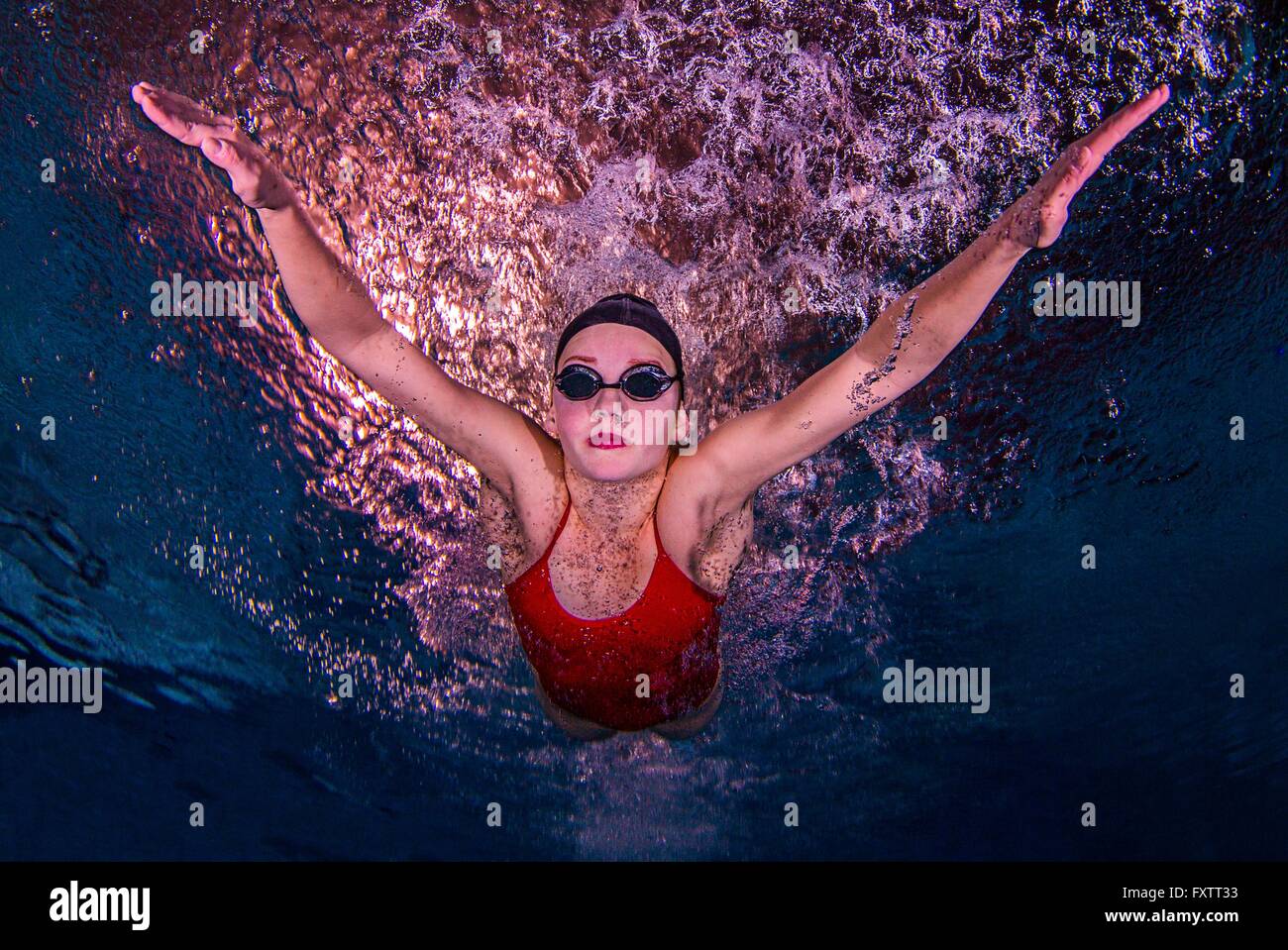Woman swimming hi-res stock photography and images - Alamy