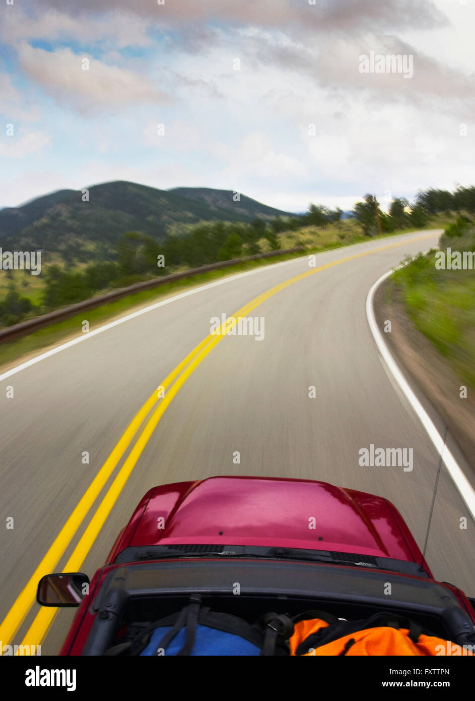 Overhead view car convertible hi-res stock photography and images - Alamy