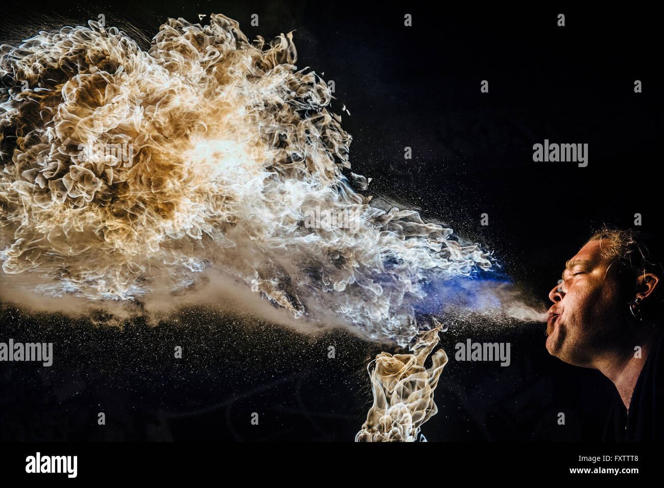 Man breathing outdoors hi-res stock photography and images - Alamy