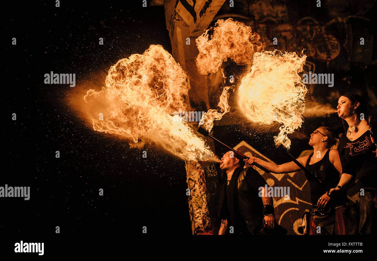 Breathing fire woman hi-res stock photography and images - Alamy