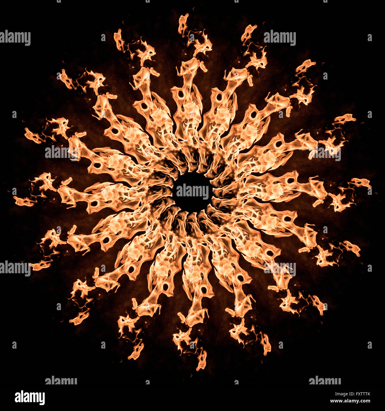Digitally enhanced image of fire patterns Stock Photo - Alamy