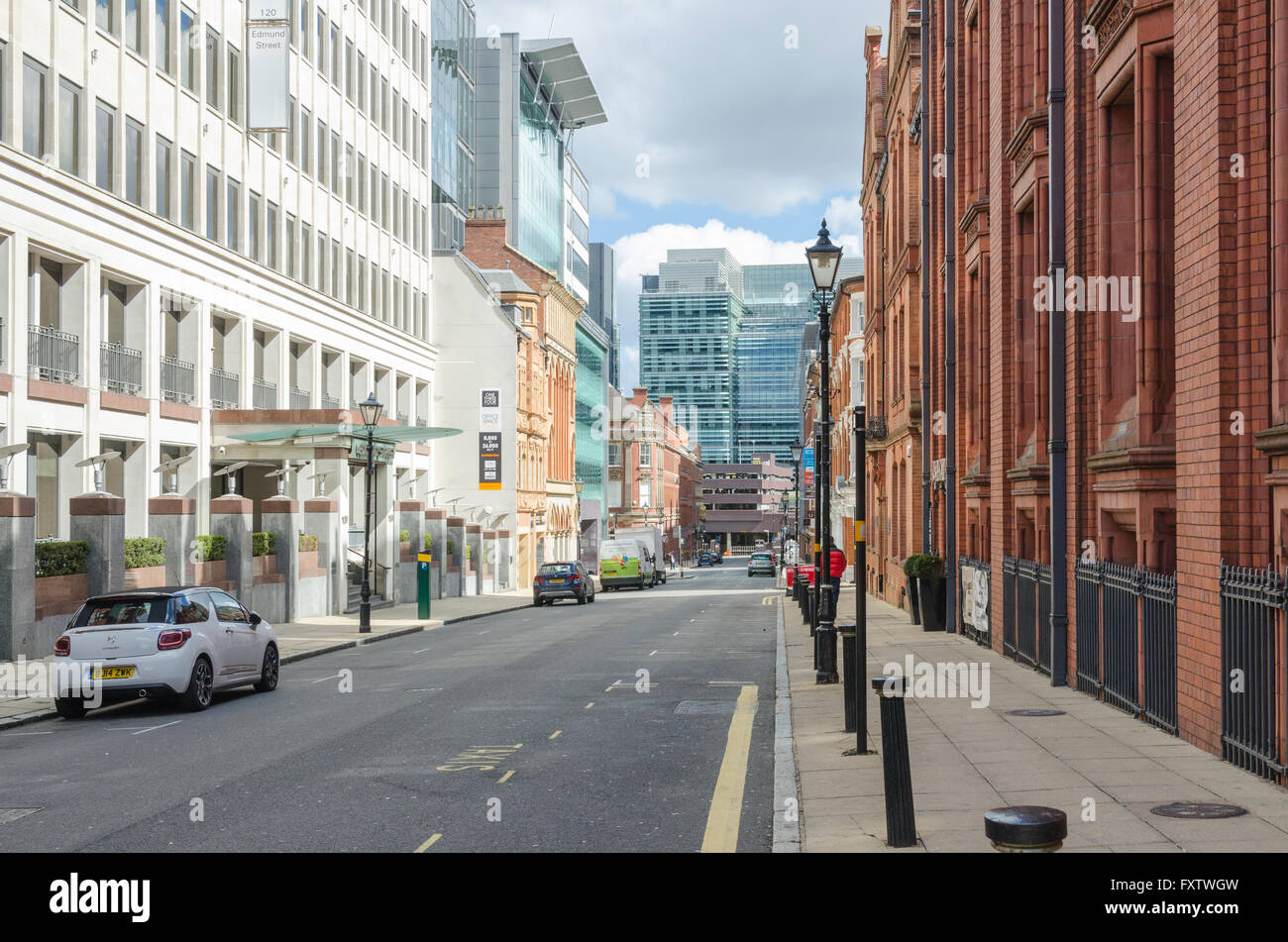 Edmund Street in Birmingham's financial district with One Snow Hill in ...