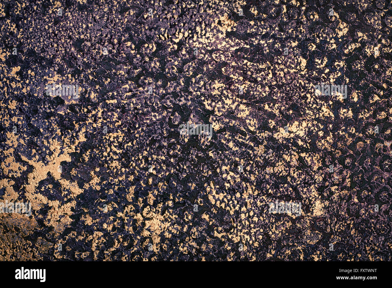 Purple with golden bumpy wall stucco texture background Stock Photo - Alamy