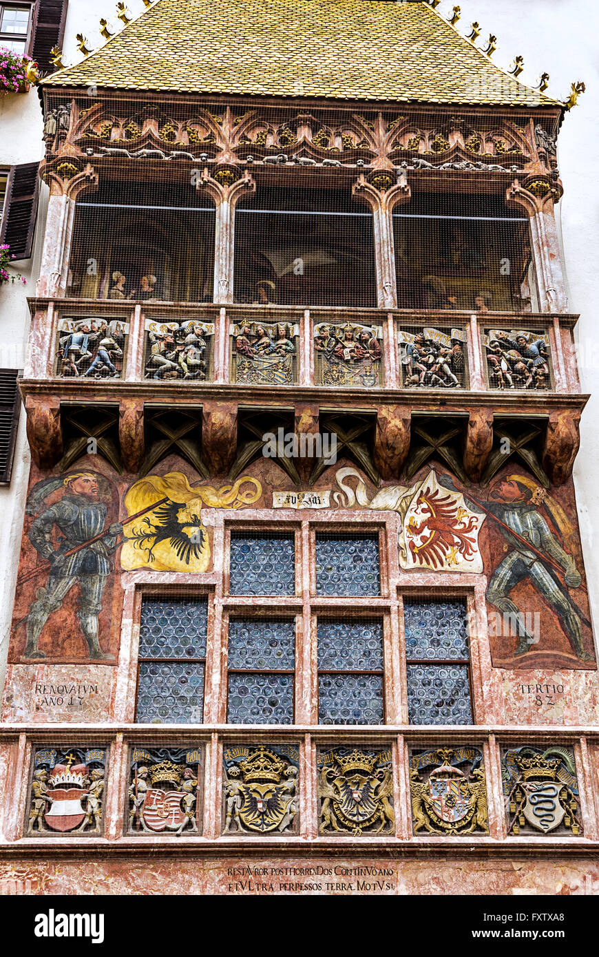 The Goldenes Dachl (Golden Roof) in the Old Town of Innsbruck, Austria ...