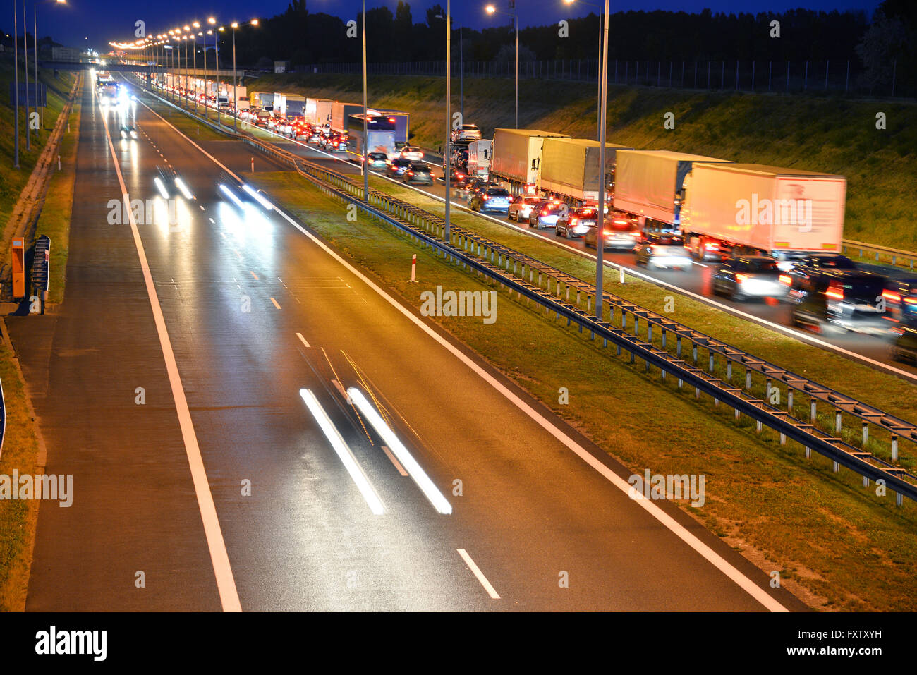Motorway highway road lane hi-res stock photography and images - Alamy