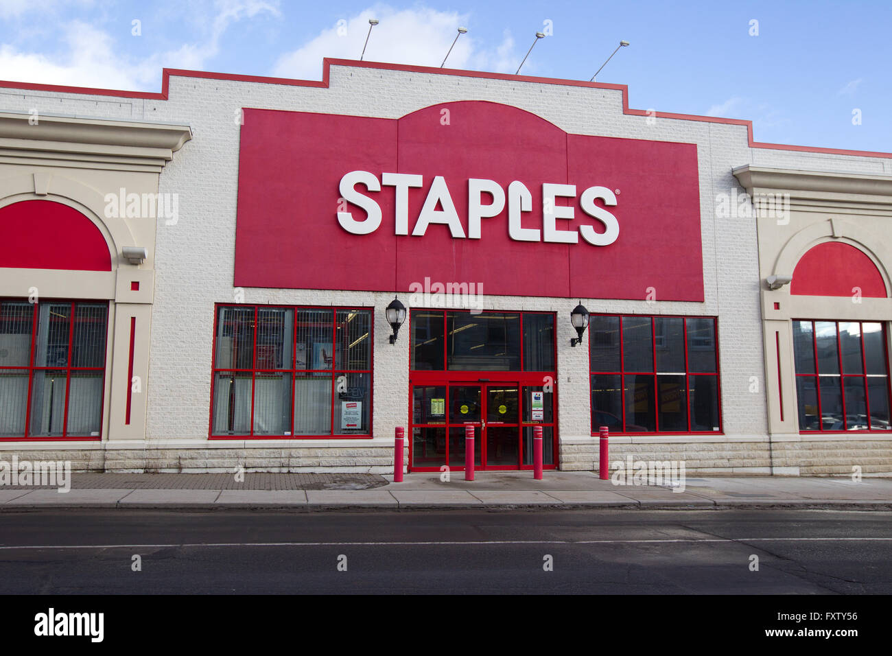 Staples store in downtown Kingston, Ont., on Wednesday Jan. 27, 2016 ...
