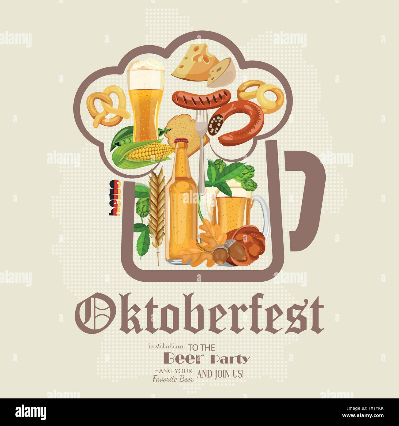 German Beer Poster Vintage High Resolution Stock Photography and Images ...