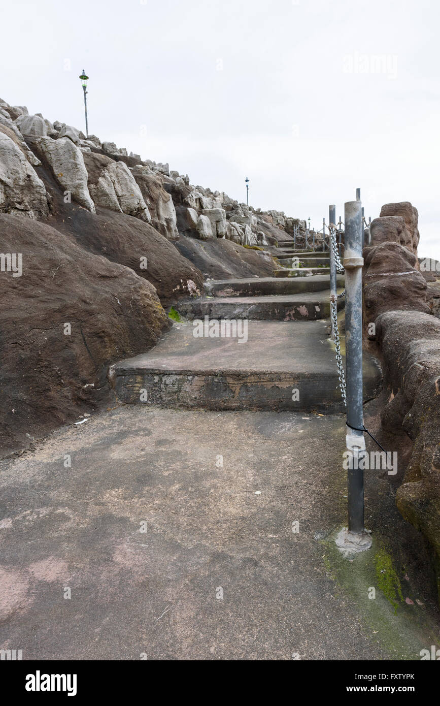 Blackpool beach promenade steps hi-res stock photography and images - Alamy