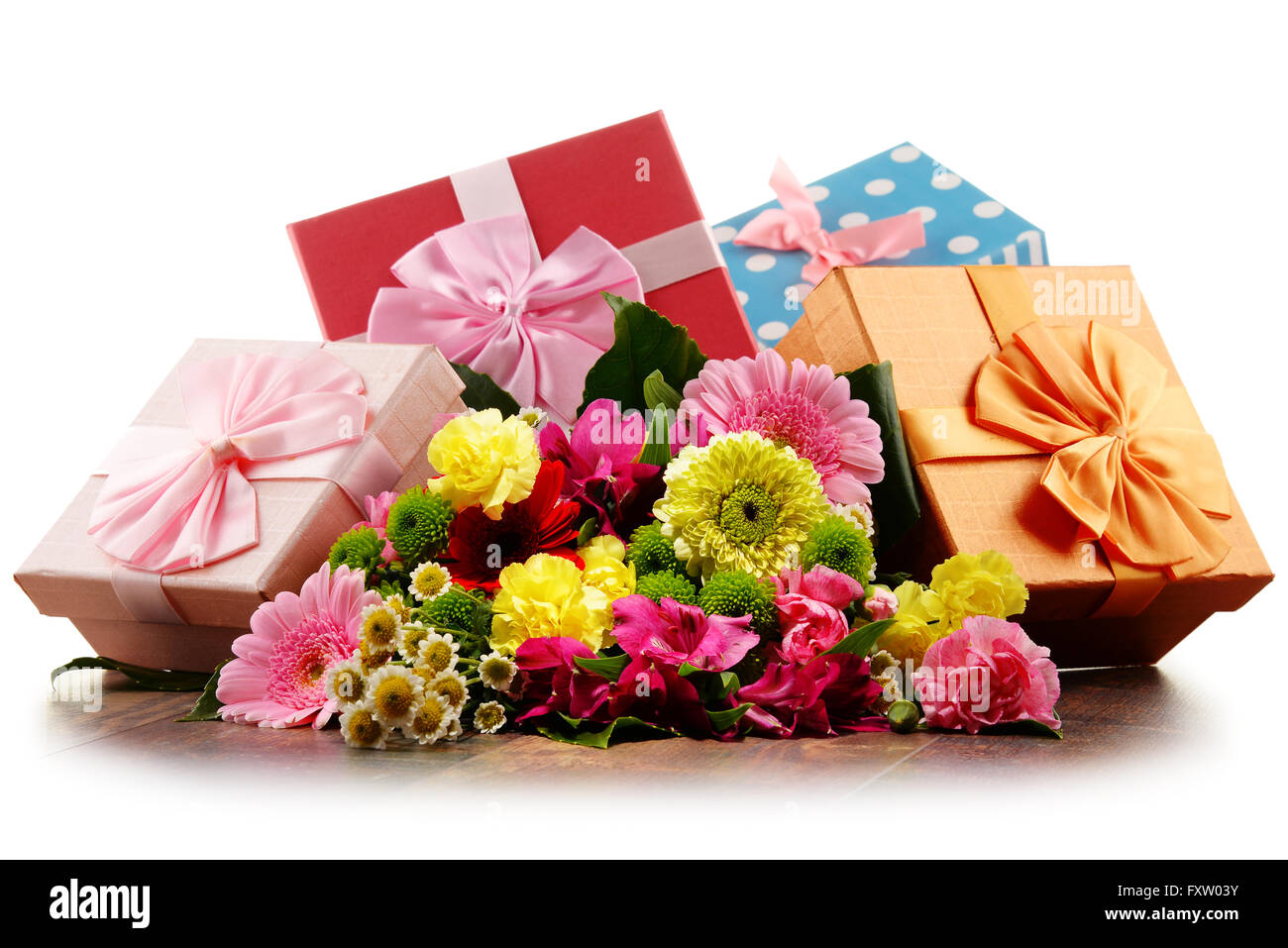 Christmas shopping composition Cut Out Stock Images & Pictures - Alamy