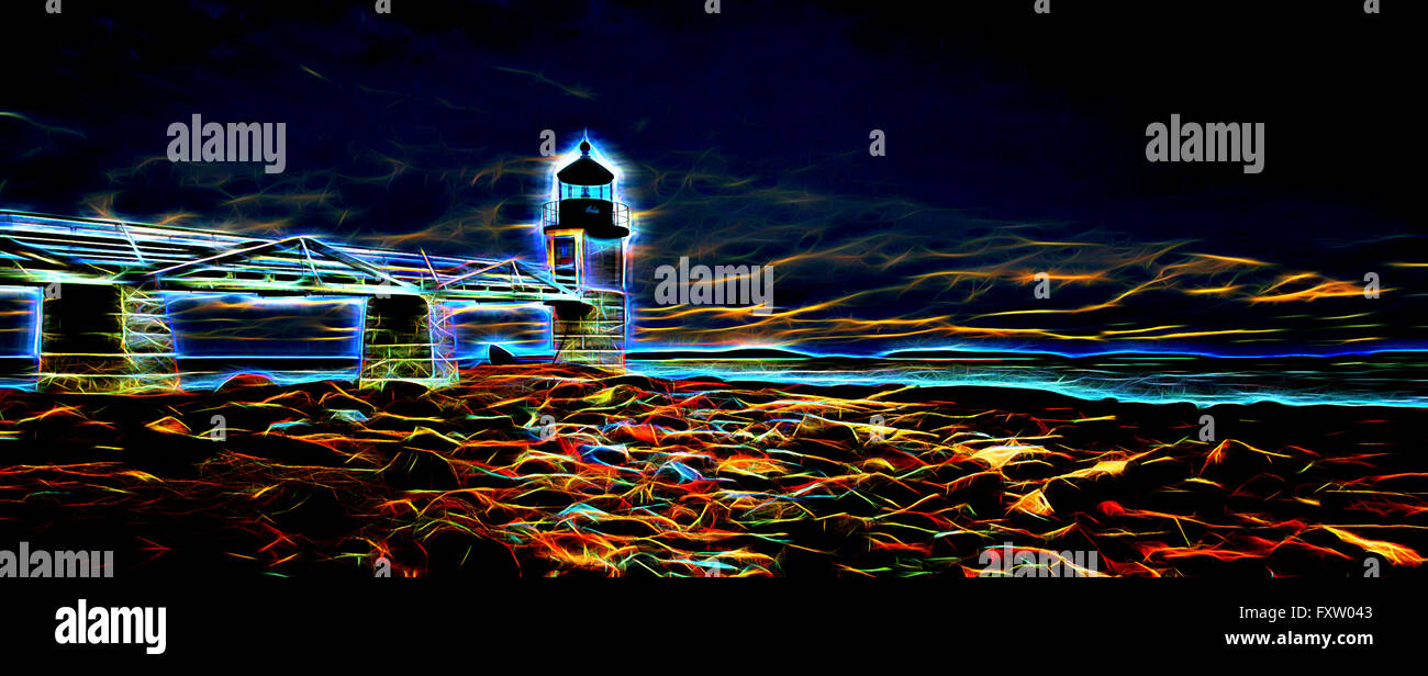 Marshall Point Lighthouse Stock Photo - Alamy