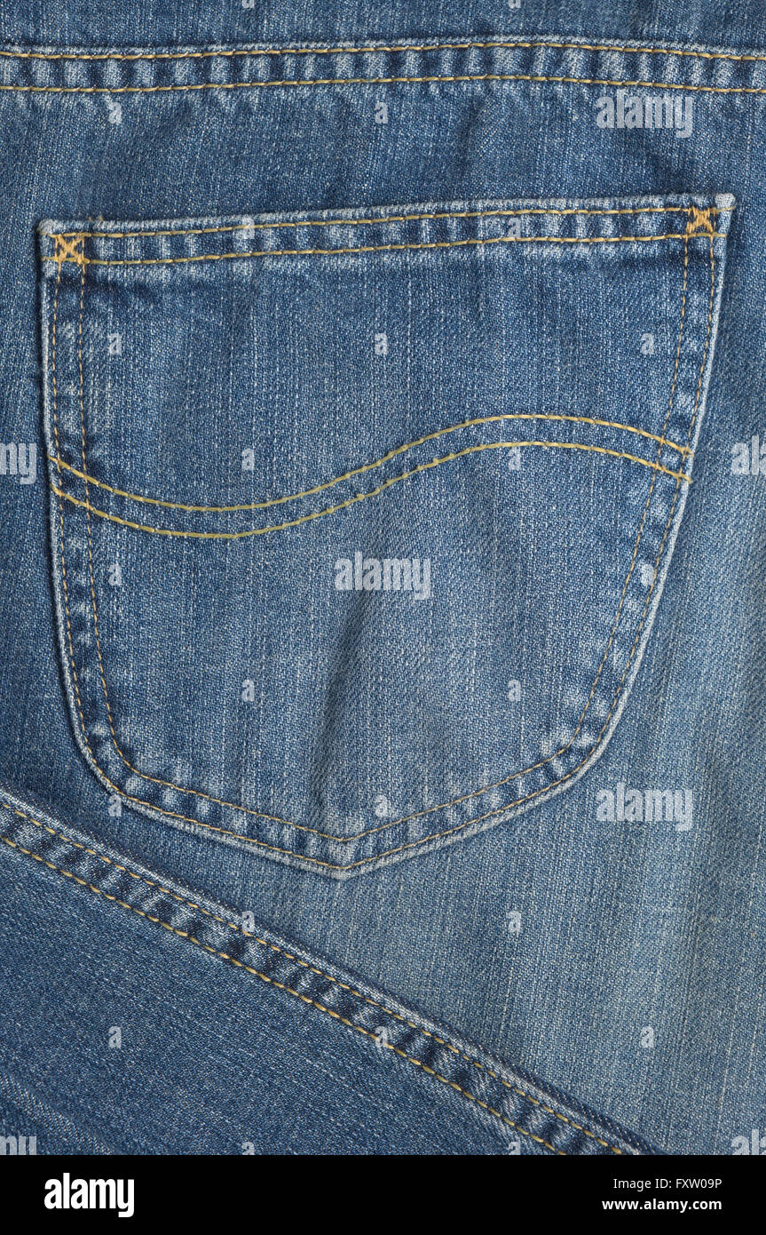 Blue Denim jeans close up detail. Textures and backgrounds Stock Photo ...