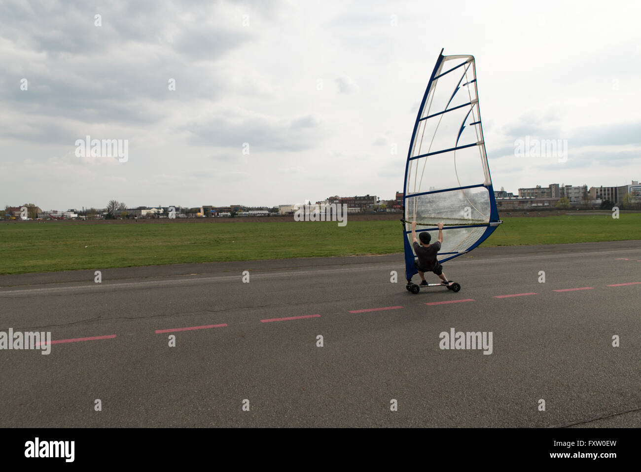 Tempelhof runway skateboard hi-res stock photography and images - Alamy