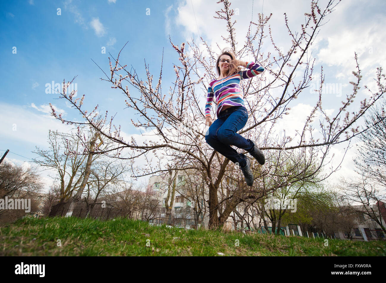 Spring jump hi-res stock photography and images - Alamy