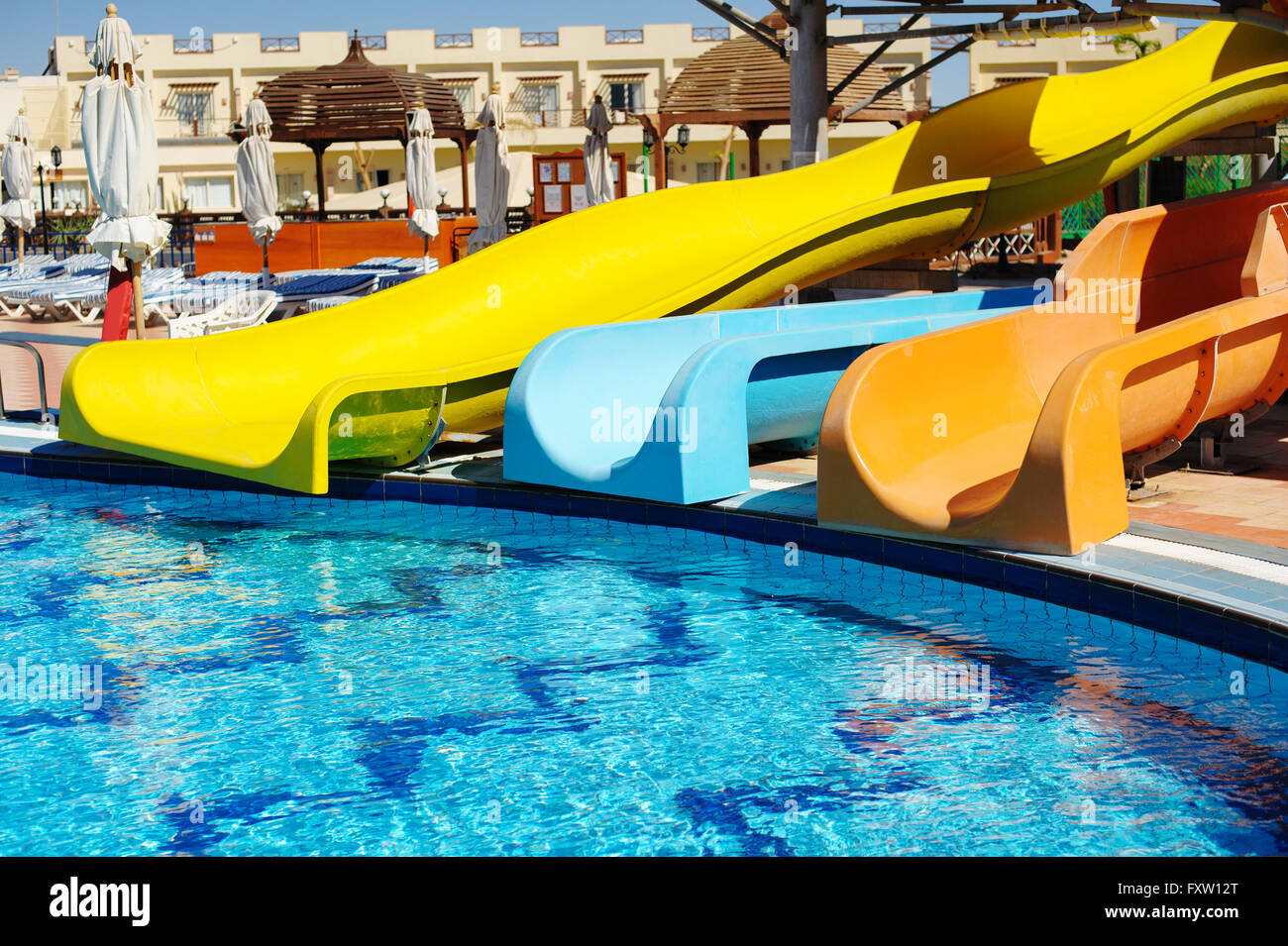 Outdoor water slides hi-res stock photography and images - Alamy